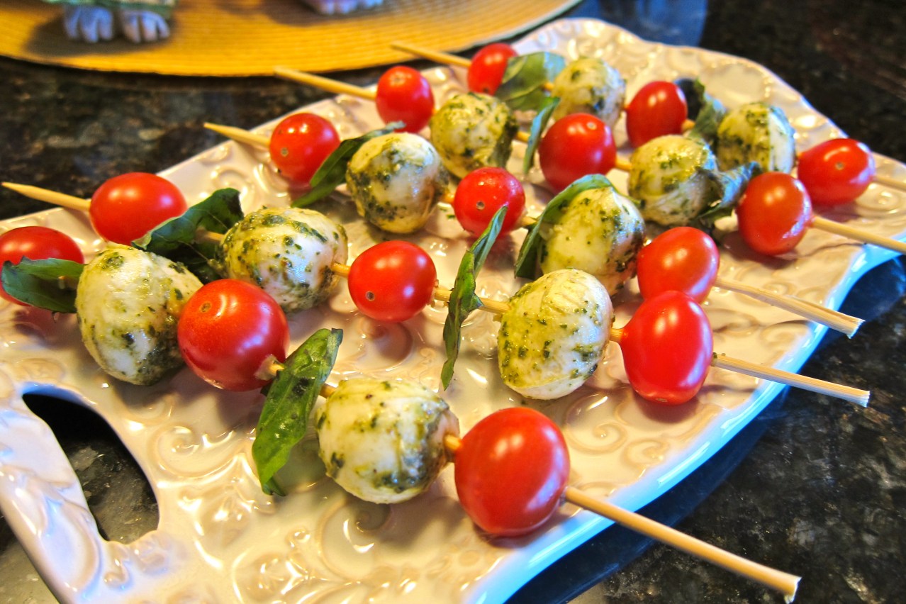 Caprese Skewers…Super Easy and Elegant Appetizer – Simply Living Healthy